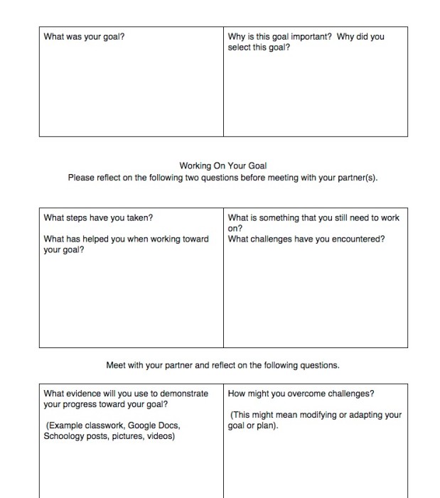 With the Shrewsbury students, I also used this format: