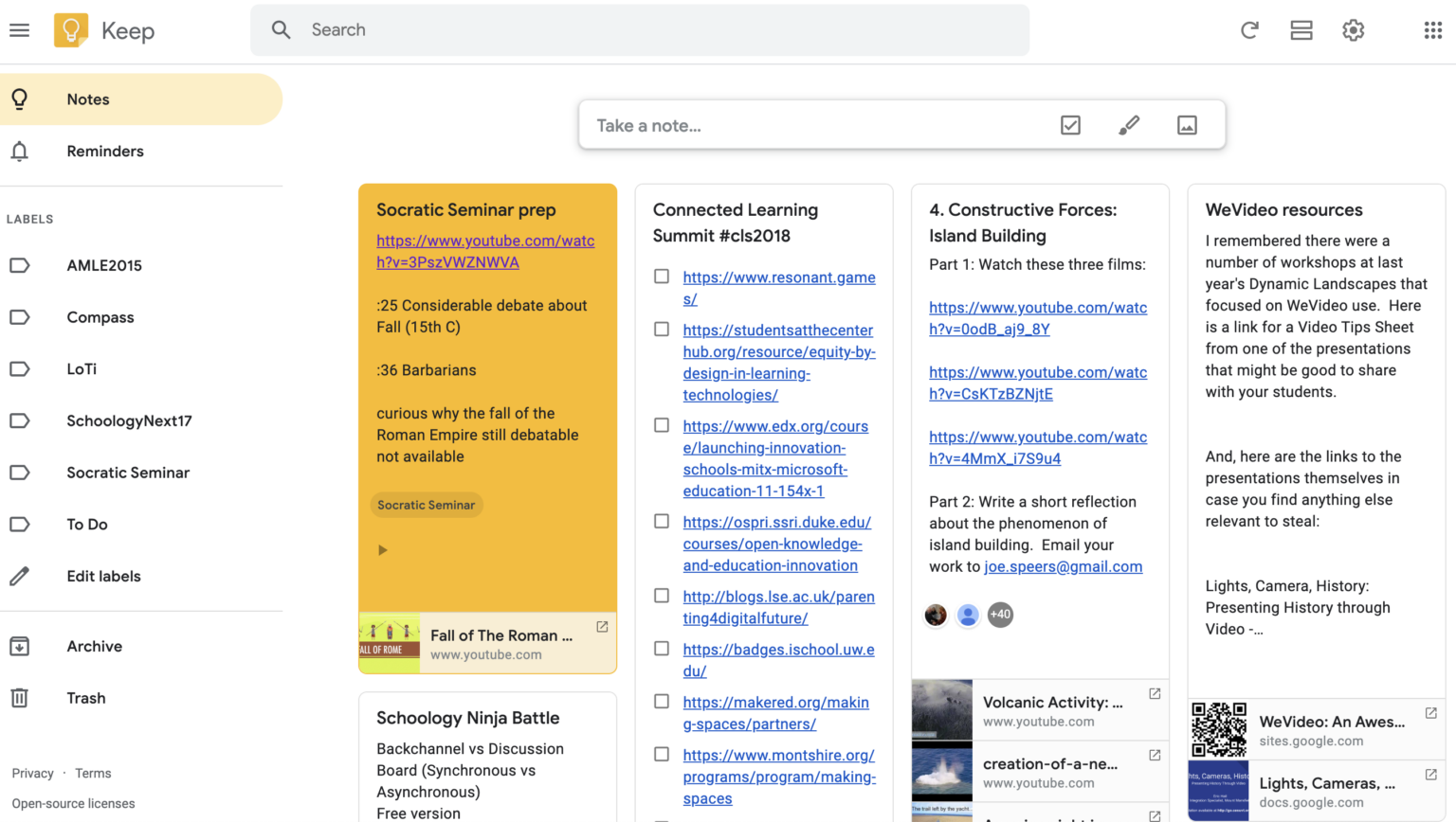 How to use Google Keep for video note-taking – Innovative Education in ...
