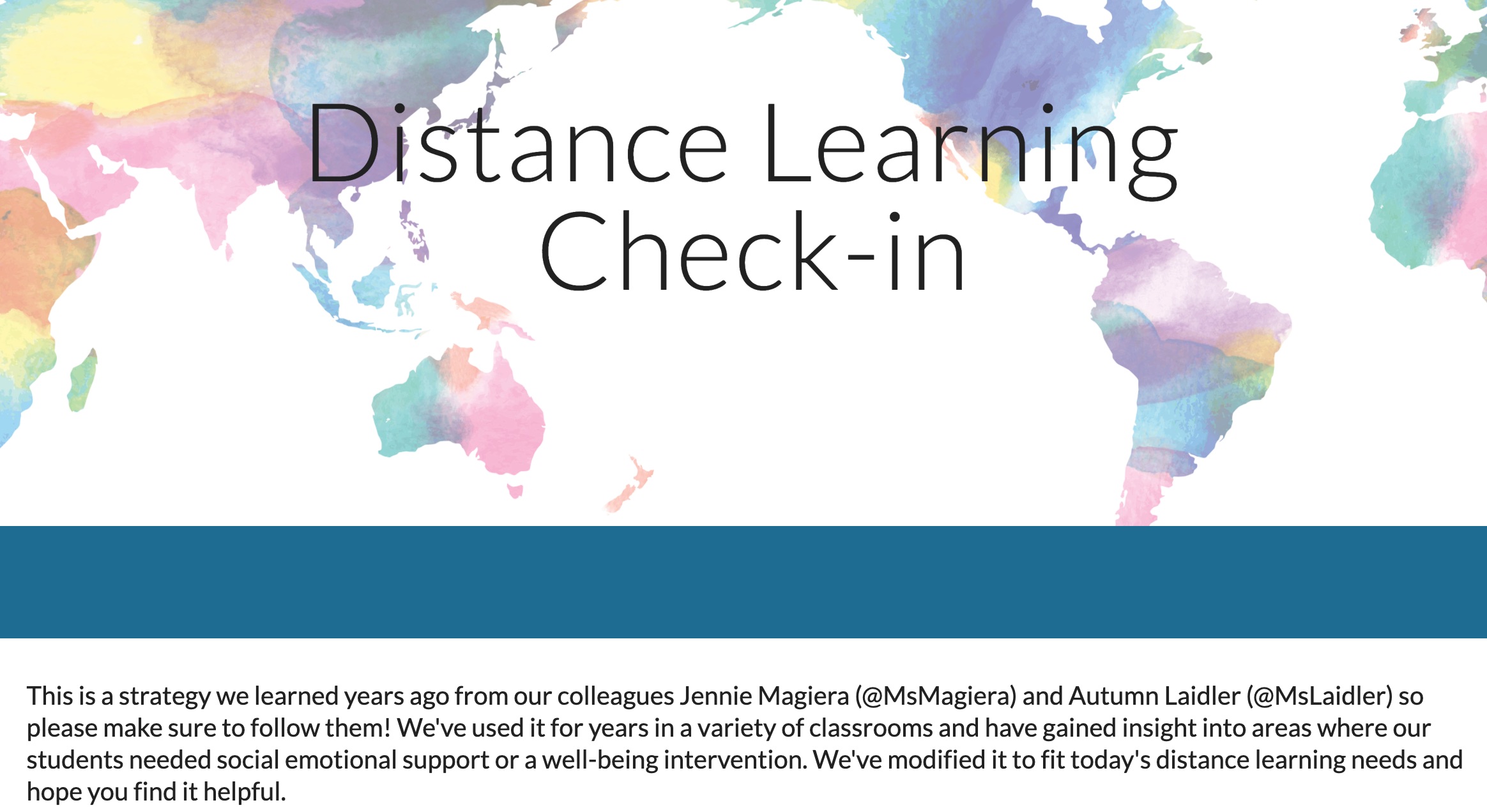 Authentic ways to check in on your advisees : Innovative Education in VT